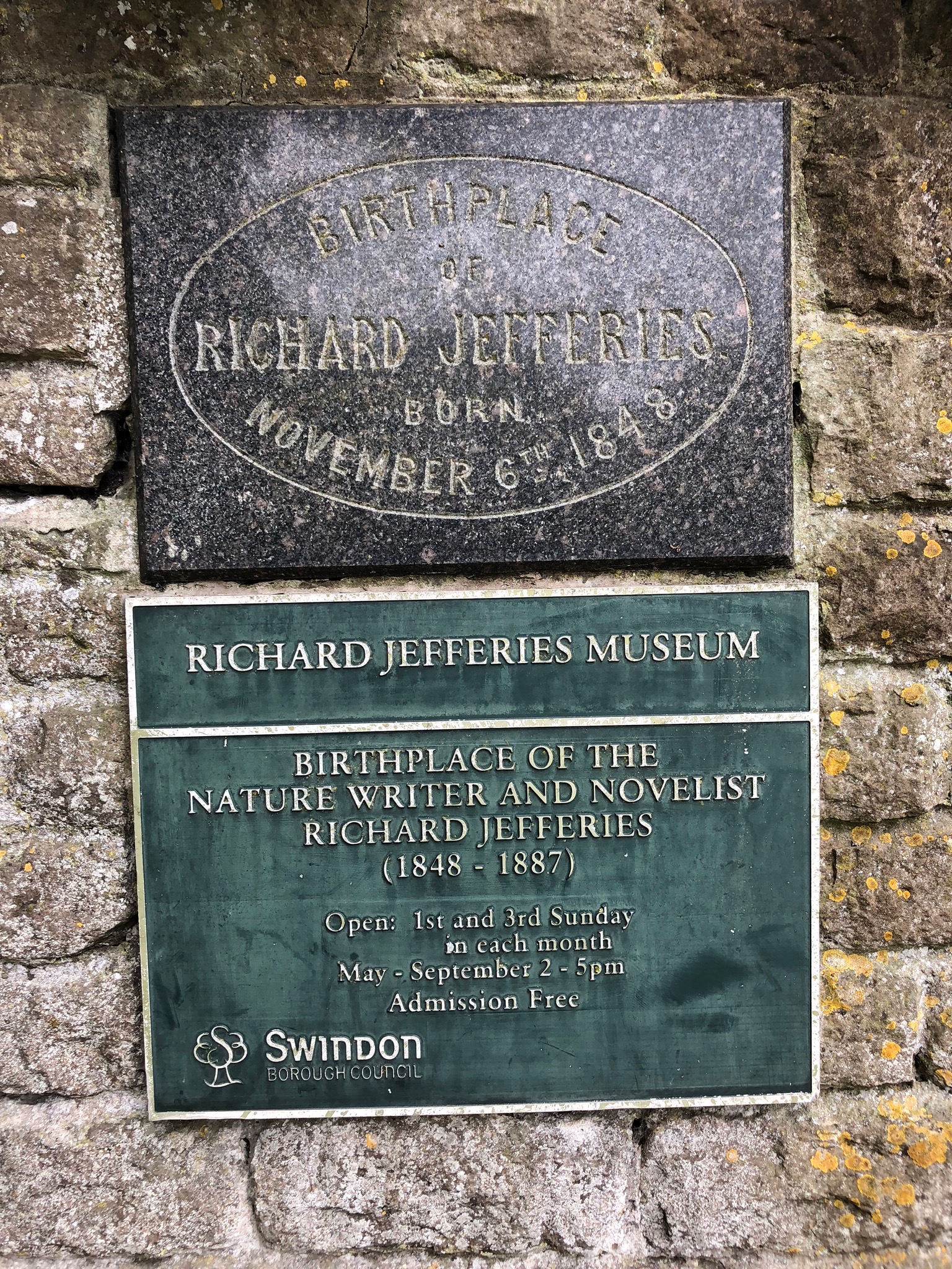 Blue Plaque for Richard Jefferies - Born Again Swindonian